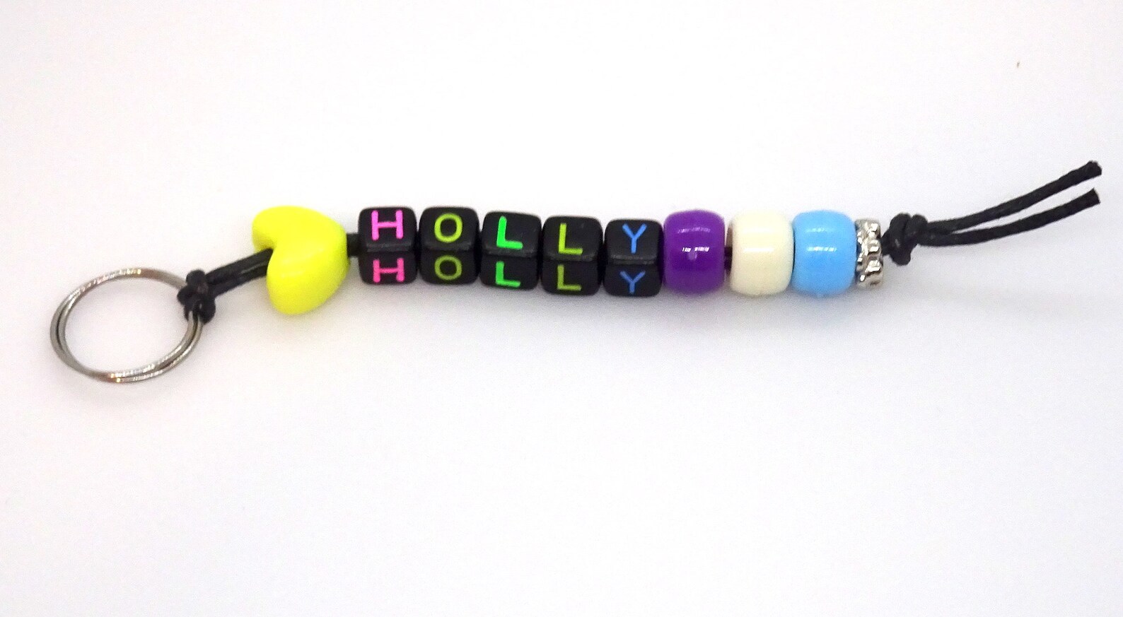 Custom Keyring Personalized Beaded Keychains Personalized | Etsy