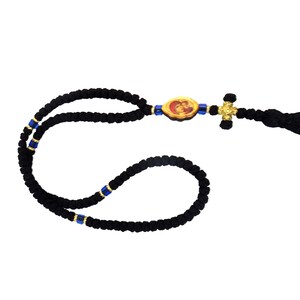 100 Knots Greek Orthodox Handmade Prayer Rope With Double-sided Icon ...