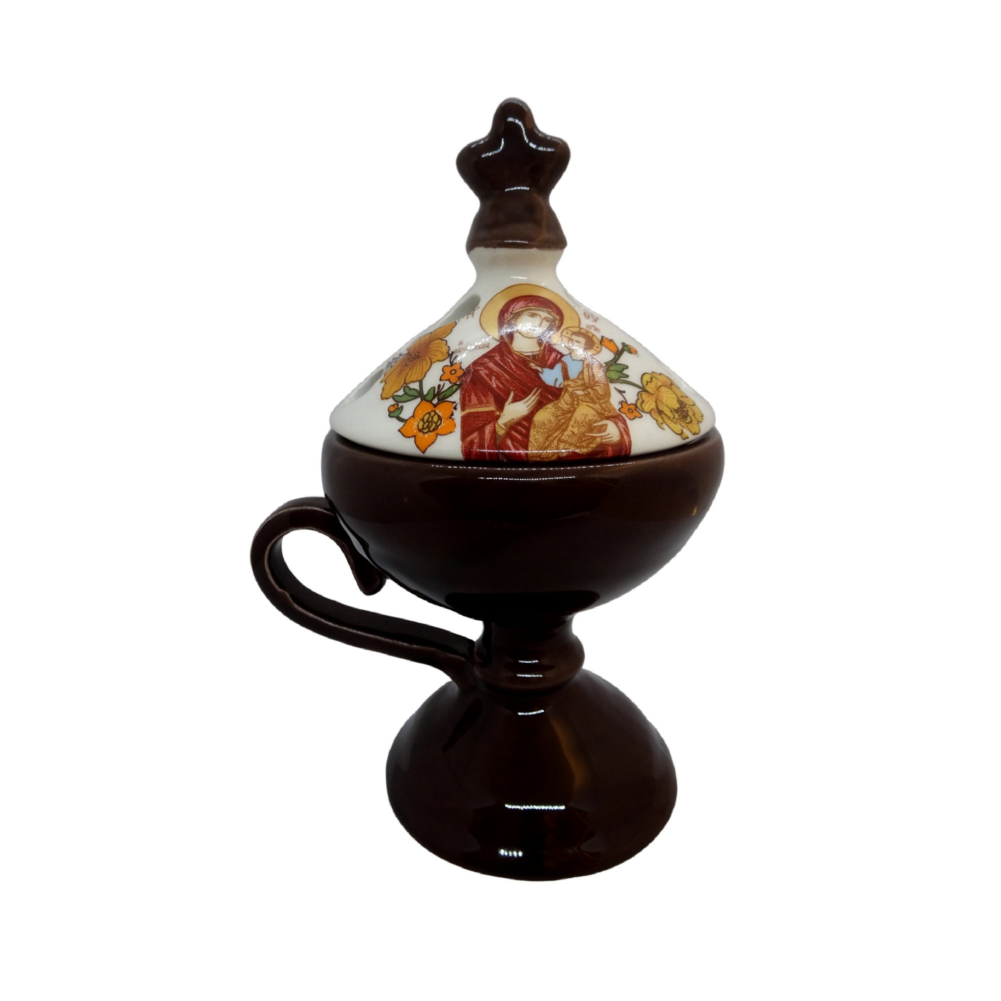 Hand Crafted Greek Orthodox Ceramic Censer and Incense Burner - Etsy India