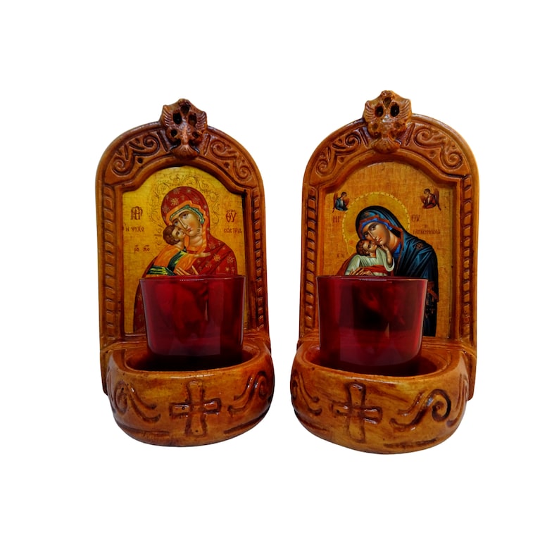 Orthodox Vigil Light Wall Vigil Lamp Greek Orthodox Icon | Etsy