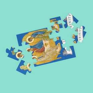 Holy Trinity Orthodox Christian Icon Jigsaw Puzzle for Early - Etsy