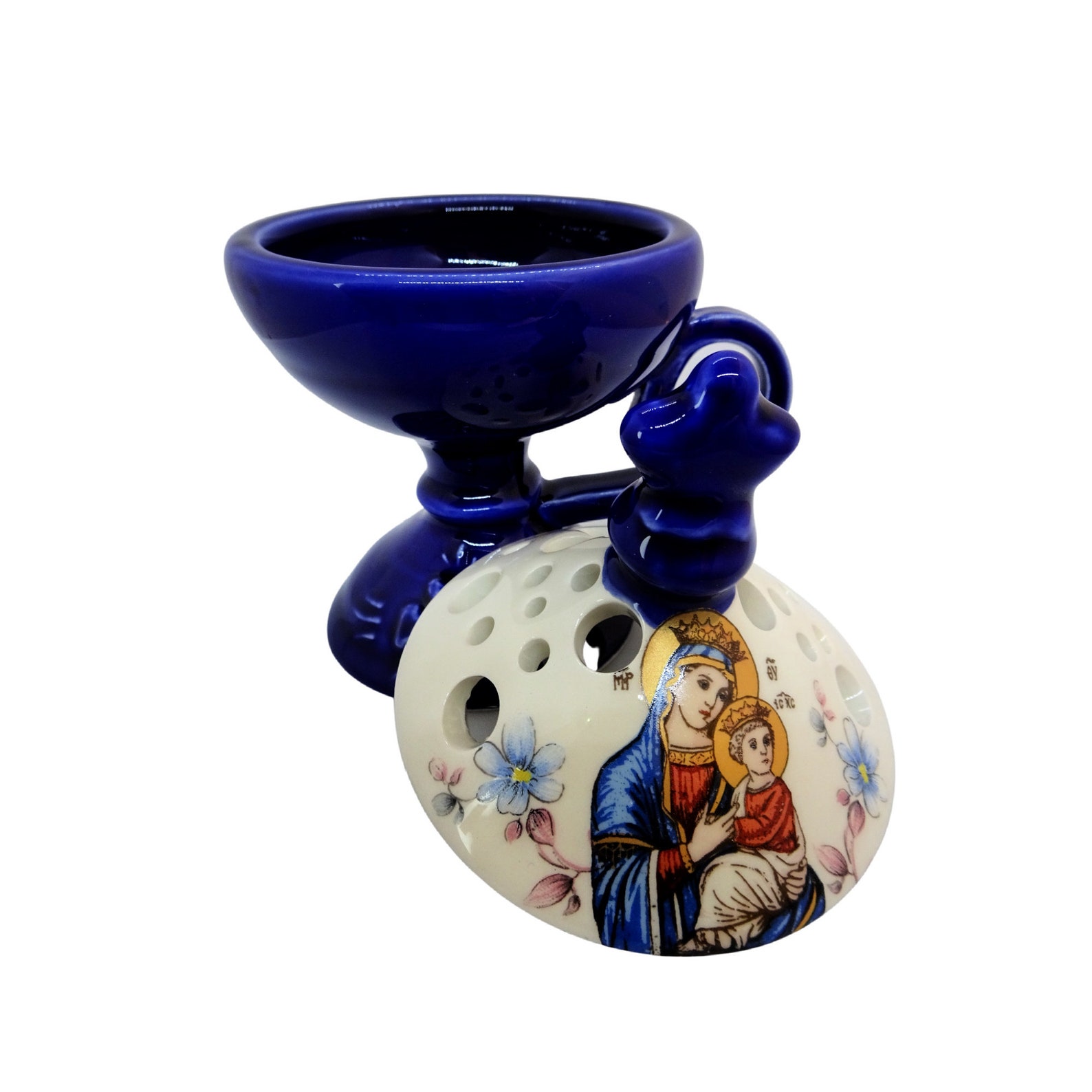 Ceramic Holy Theotokos Incense Burner: Orthodox Prayer Corner Decor - Etsy