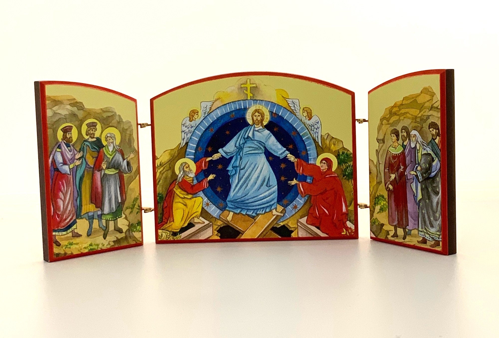 Orthodox Wooden Triptych Easter Gift Religious Home Decor | Etsy