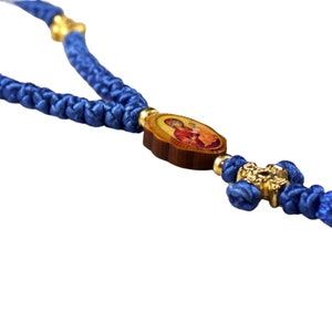 Gold-tone Cross Prayer Rope: Jesus Christ & Holy Theotokos Icon - Etsy
