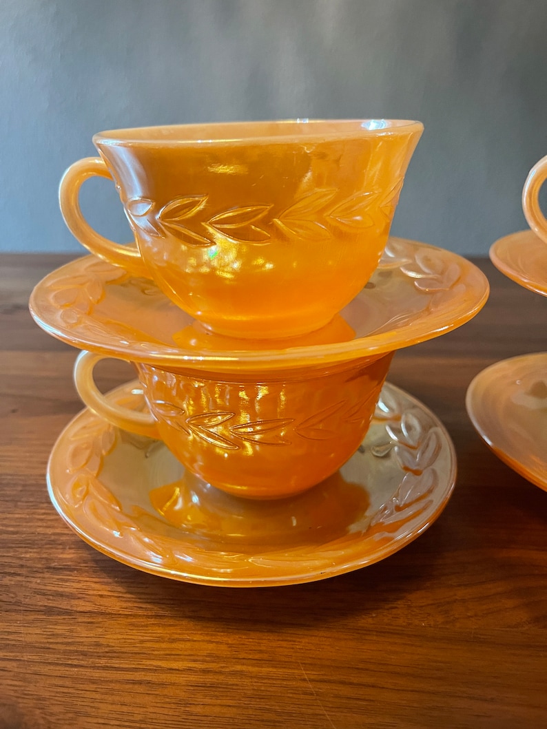 Fire King Peach Marigold Lustre Ware - Etsy