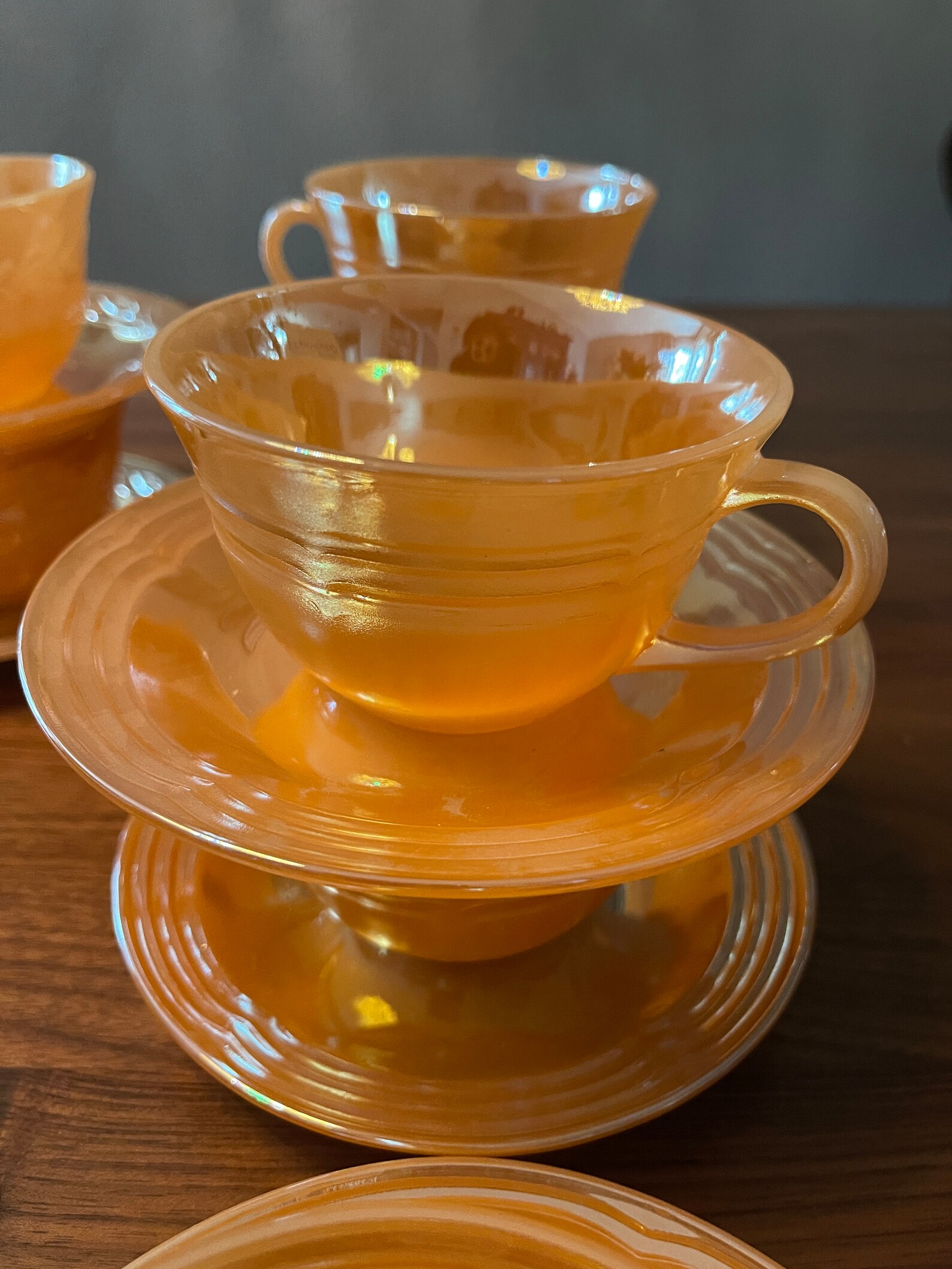 Fire King Peach Marigold Lustre Ware - Etsy