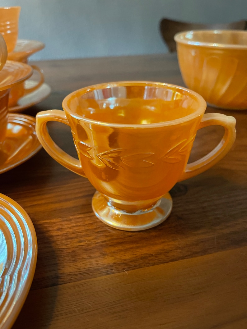 Fire King Peach Marigold Lustre Ware - Etsy
