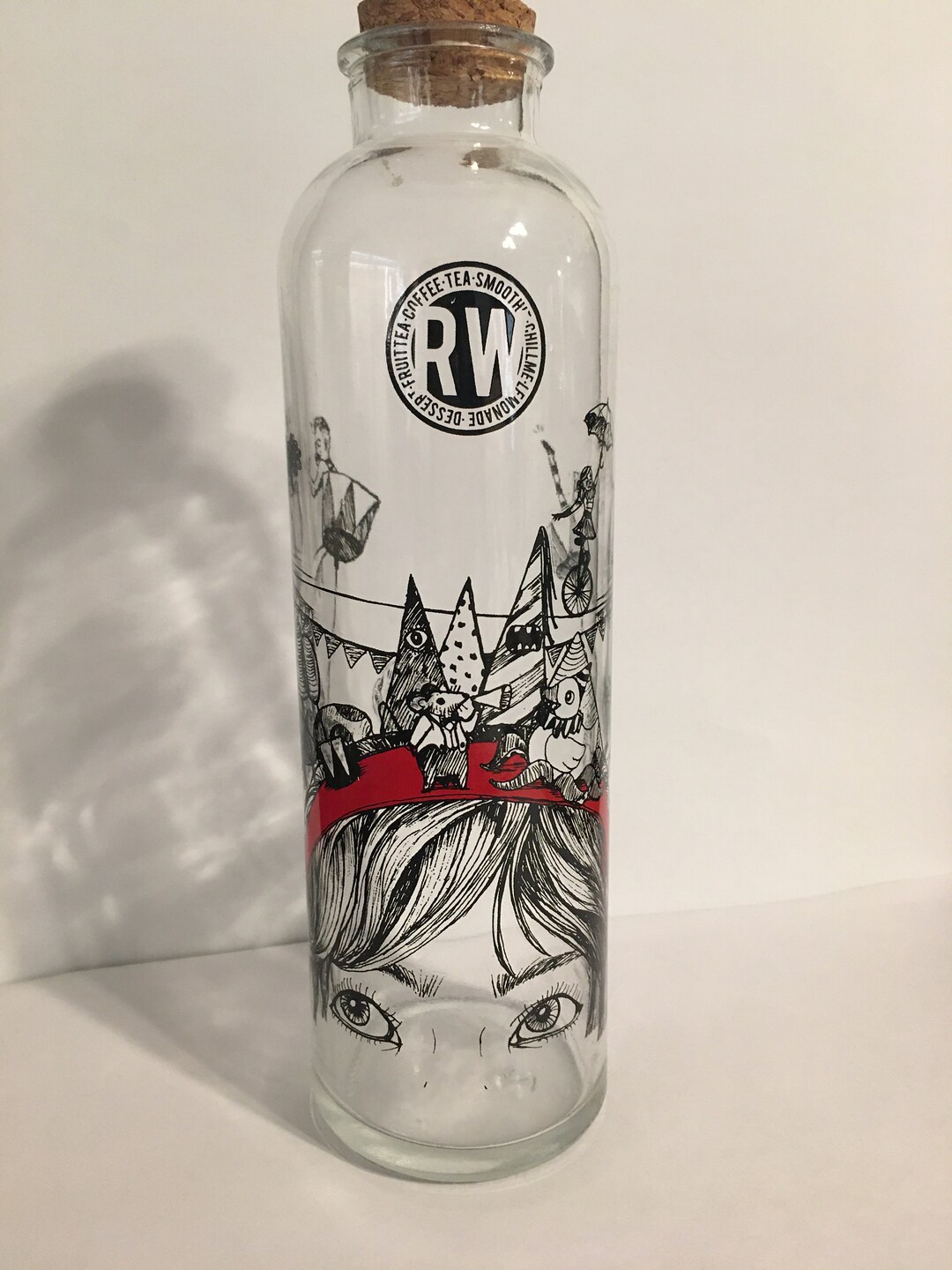 RW Glass Water Bottle - Etsy