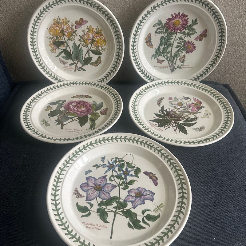 Botanical Plates - Etsy