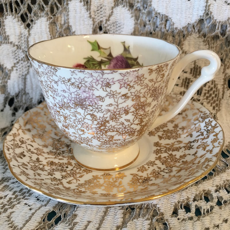 Thistle Tea Cup - Etsy
