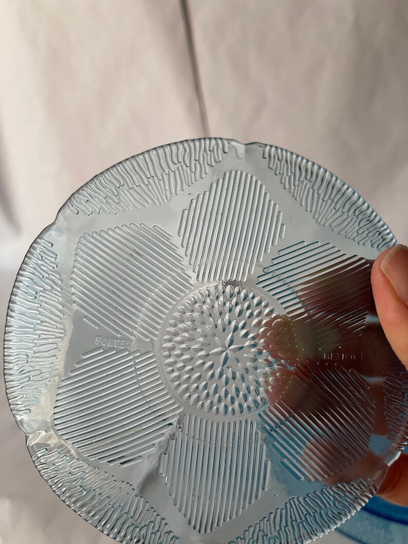 Beautiful Vintage Turquoise Light Blue 5 Piece Handblown Glass - Etsy