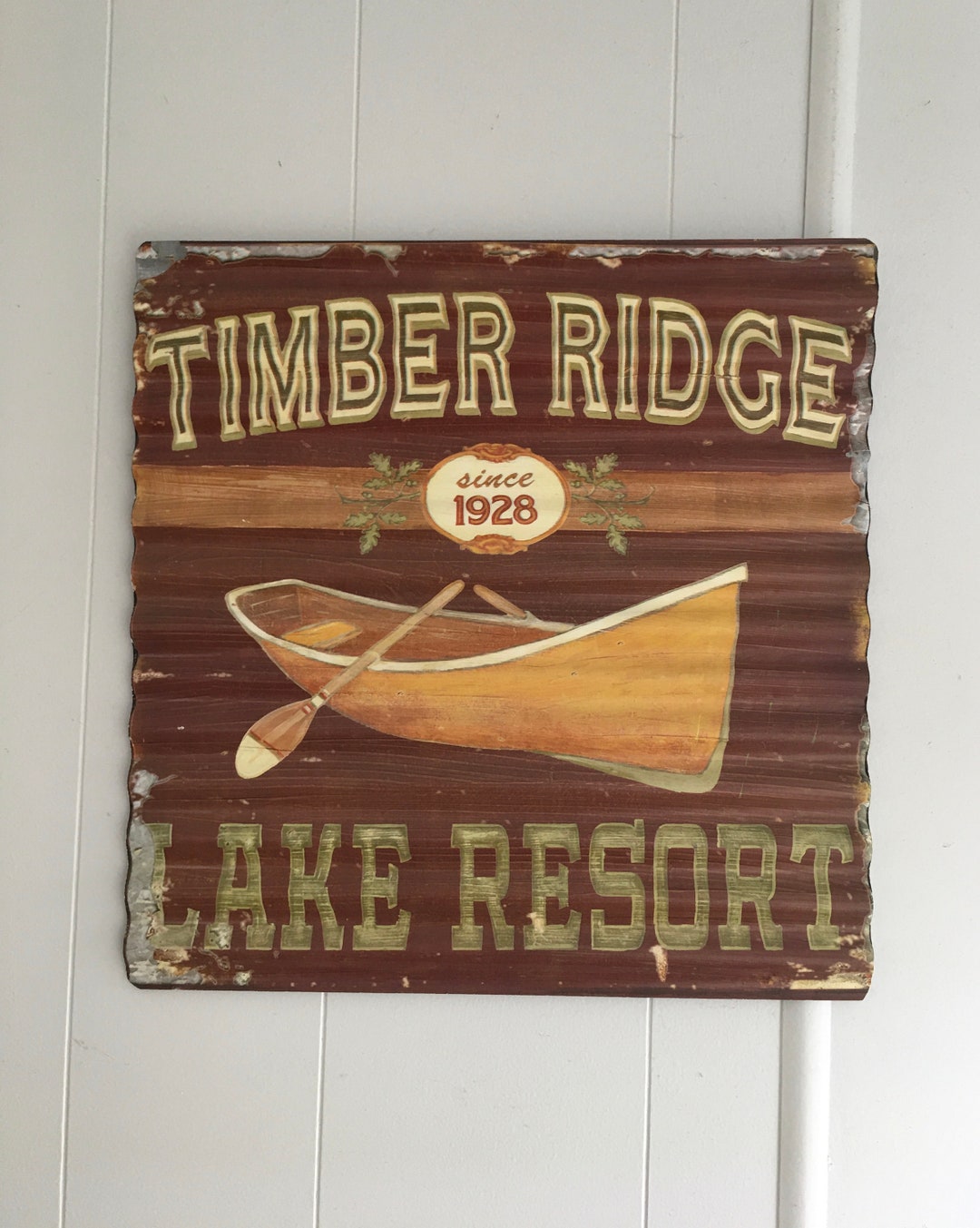 Rustic Sign Lake Resort - Etsy
