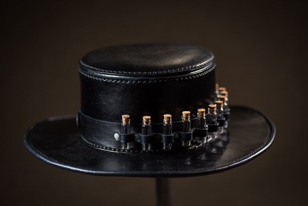 Handmade Leather Alchemist Hat - Etsy