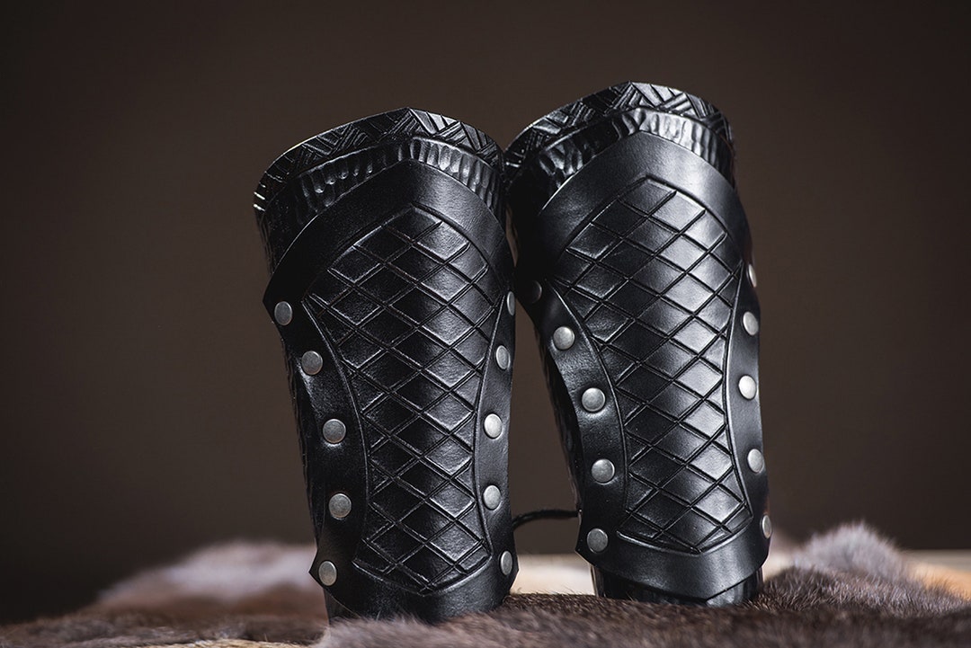 Hendmade Leather Bracers - Etsy