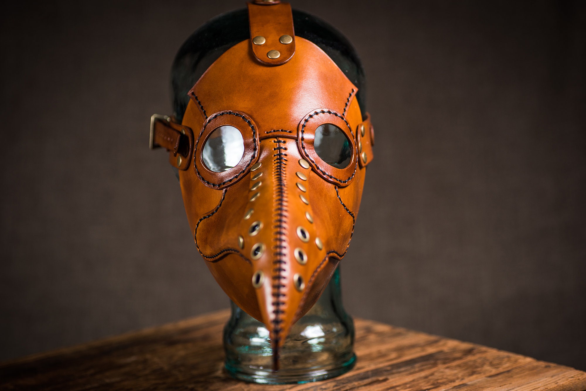 Leather Handmade Plague Doctor Mask - Etsy