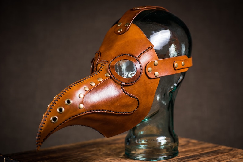 Leather Handmade Plague Doctor Mask - Etsy