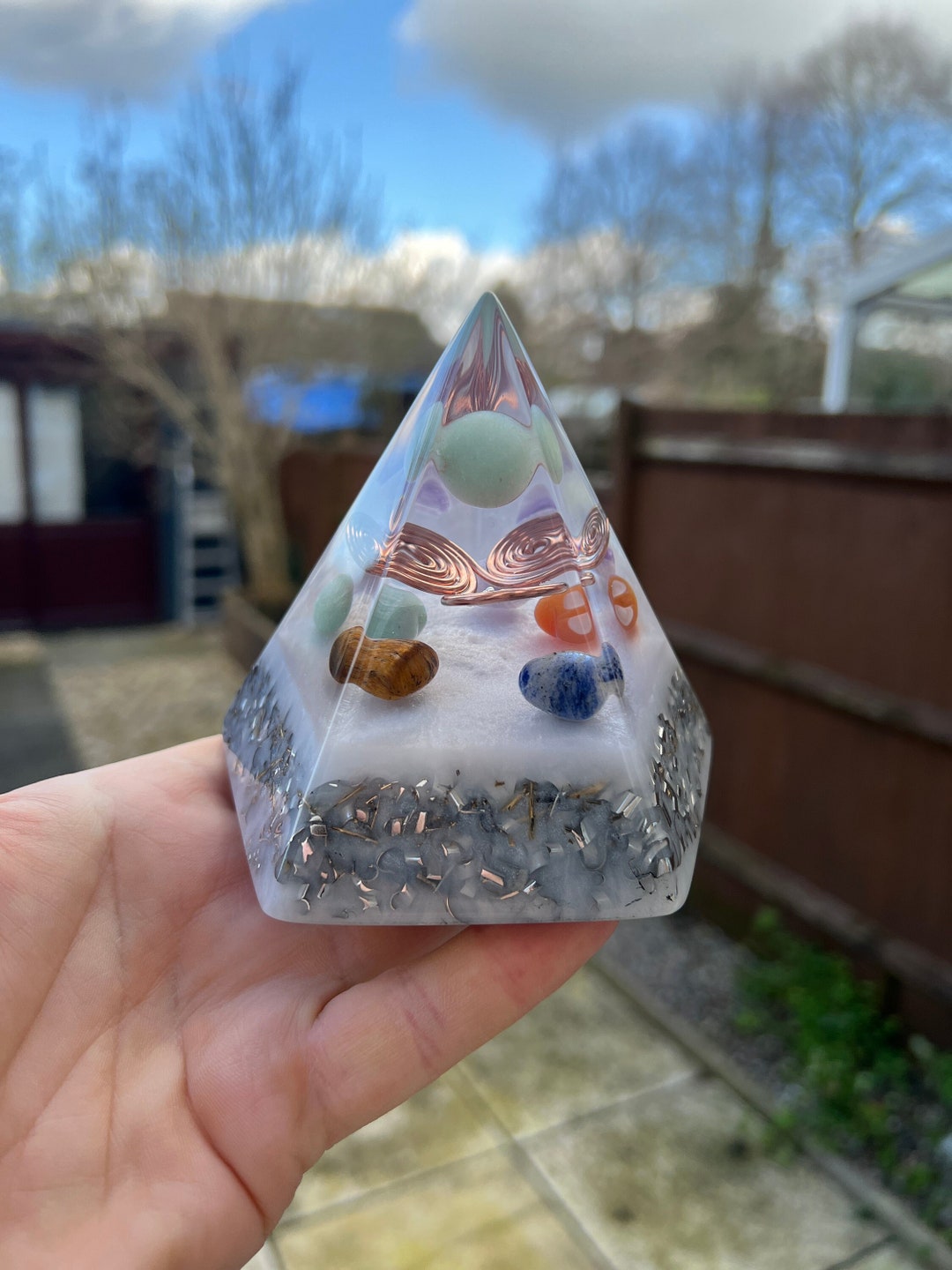 Orgonite® Pyramid,orgone Energy Pyramid,healing Crystal,energy Healing ...