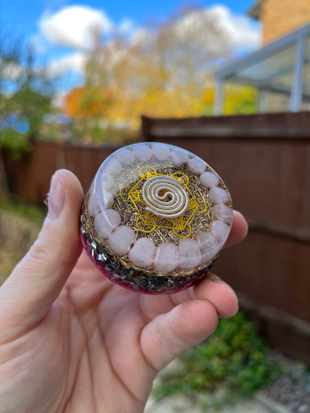 Orgonite® Tower Buster Orgone Energyrose Quartz Crystalshome - Etsy