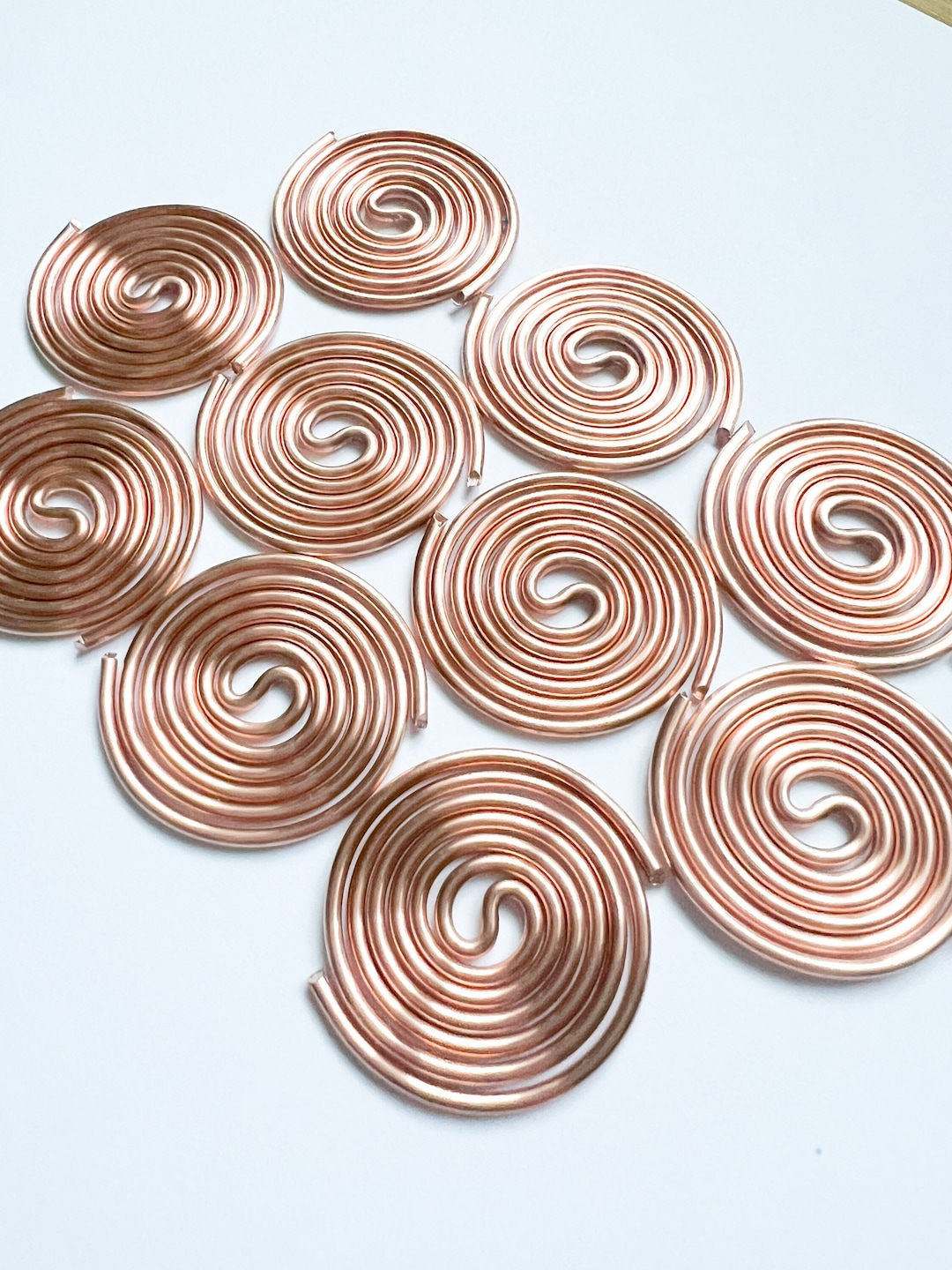 Handmade Copper Coils: Sacred Geometry Orgonite® Supplies (10pc) - Etsy