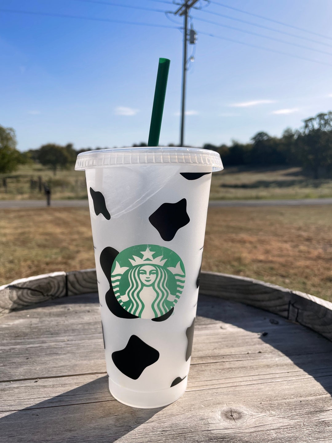 Custom Cow Print Cold Cup - Etsy