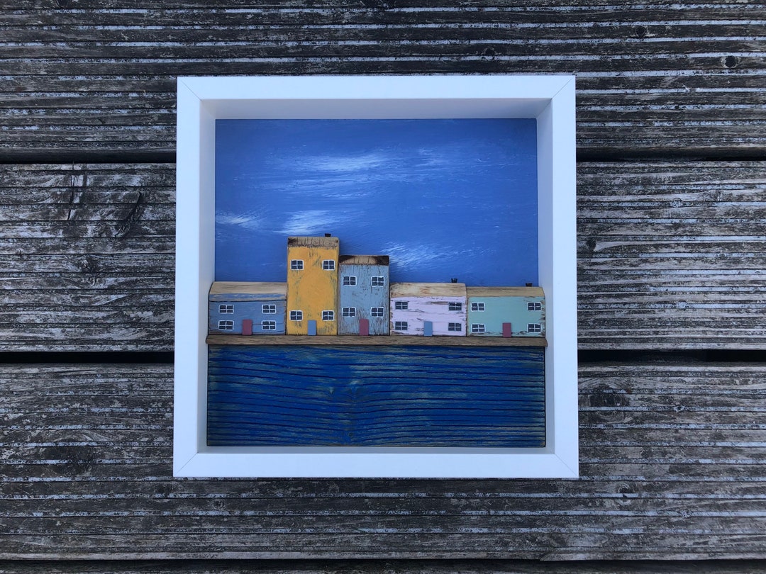 Maritime Mural House by the Sea Picture Frames to Hang - Etsy