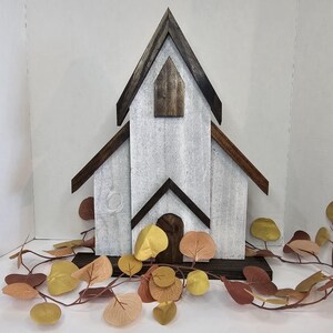 Handcrafted Wooden Church Model: Rustic Home Decor - Etsy