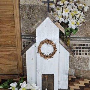 Handmade Farmhouse Church Decor - Unique Accent for Home - Etsy