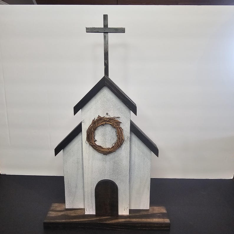 Handmade Farmhouse Church Decor Unique Accent for Home - Etsy