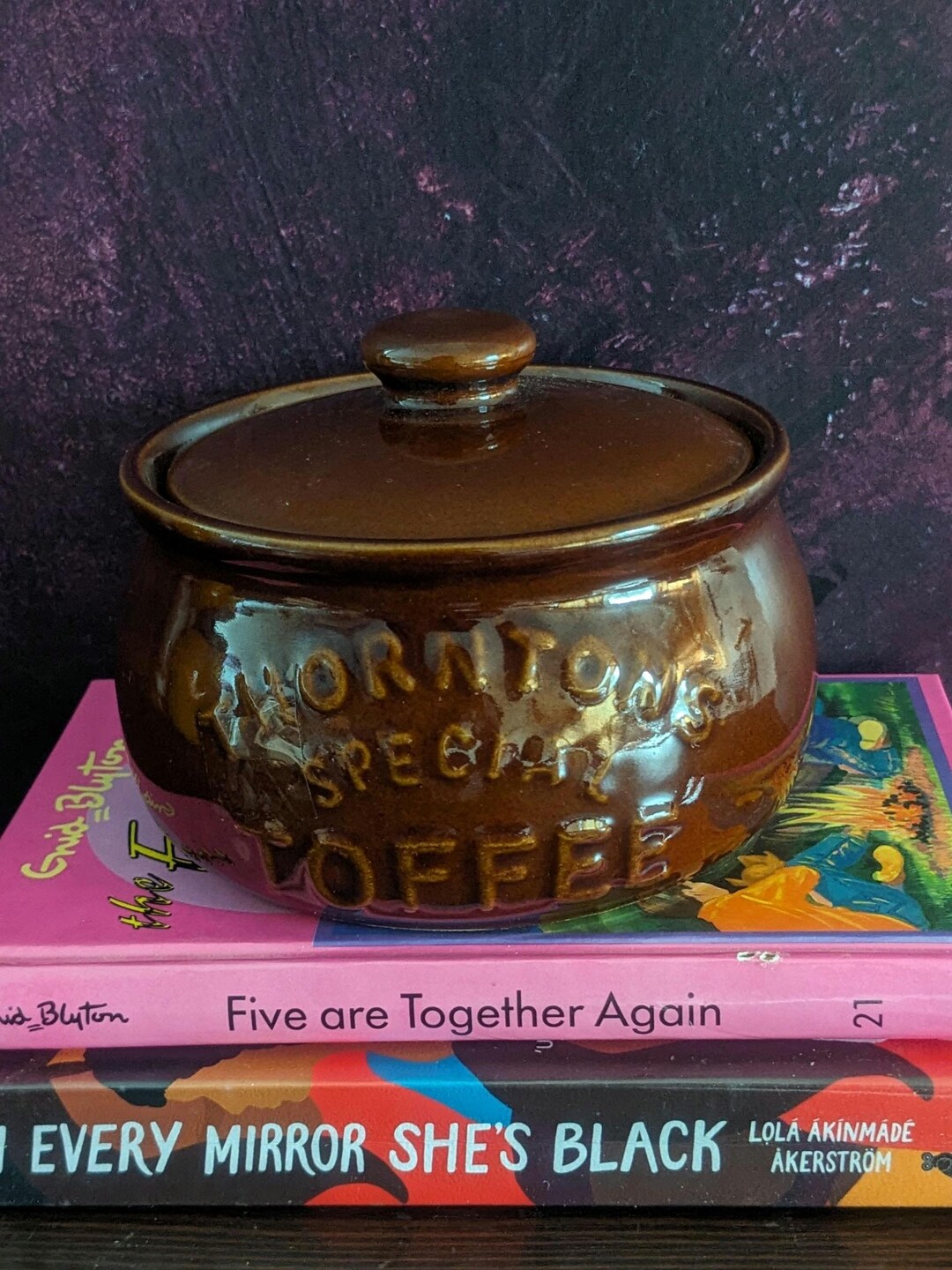 Vintage THORNTONS Special Toffee Glazed Jar Lidded Pot Pearsons of ...