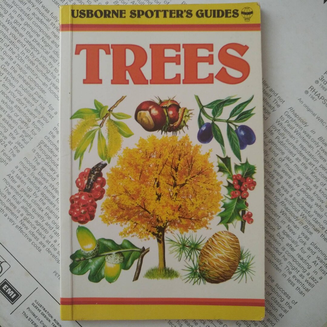 Vintage Tree Book by Usborne Spotters Guide, Dad Grandad Christmas Gift ...