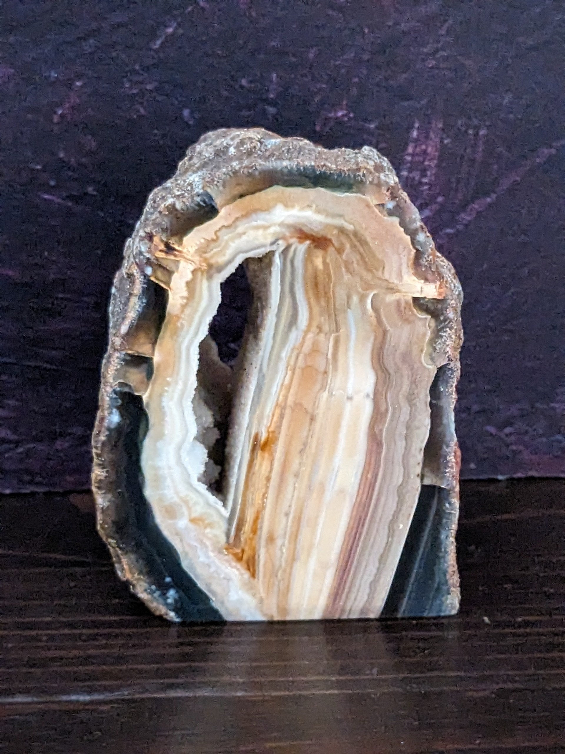 Vintage Brown Agate Variegated Stone Block Natural Chrystal - Etsy