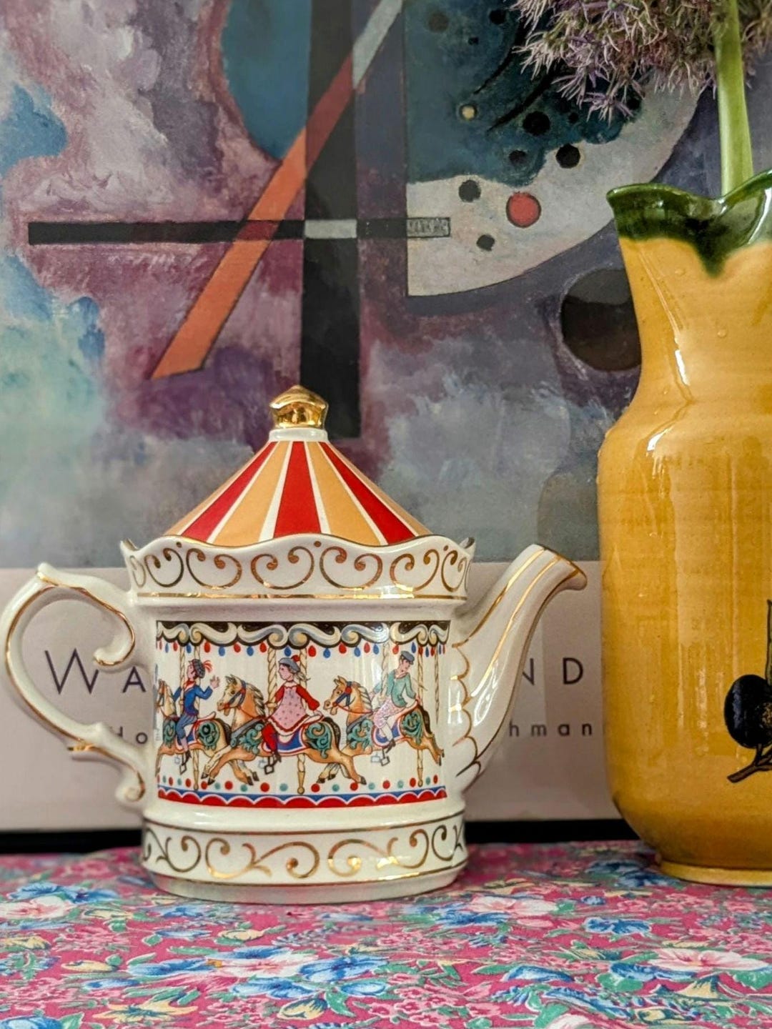 Vintage Sadler Carousel Teapot: Edwardian Fairground Ceramic, 1970s - Etsy