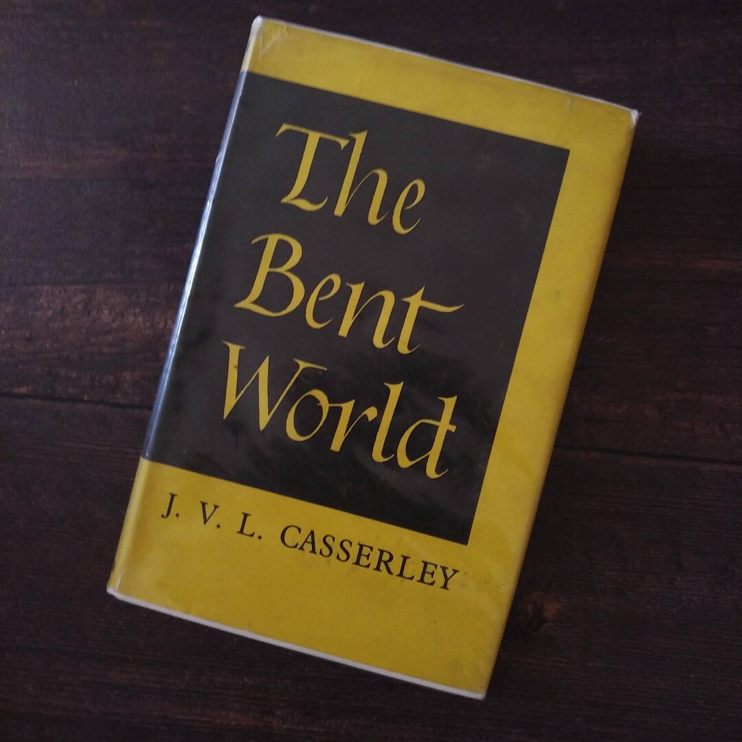 1955 Vintage the Bent World Book First Edition Shabby Chic Old Yellow ...