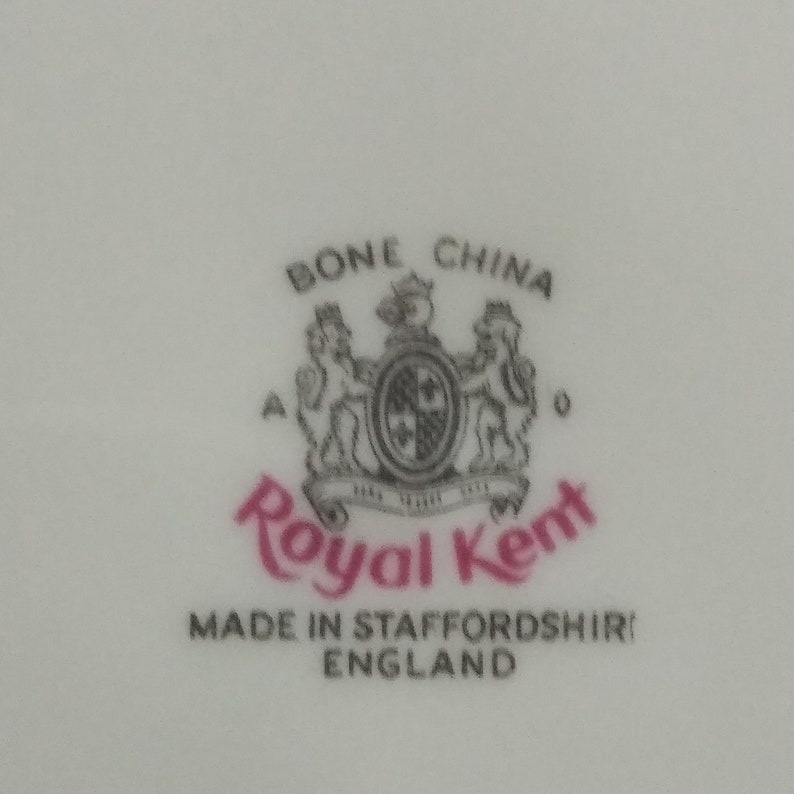 Vintage Royal Kent Countryside Plates by Staffordshire Pottery, English ...