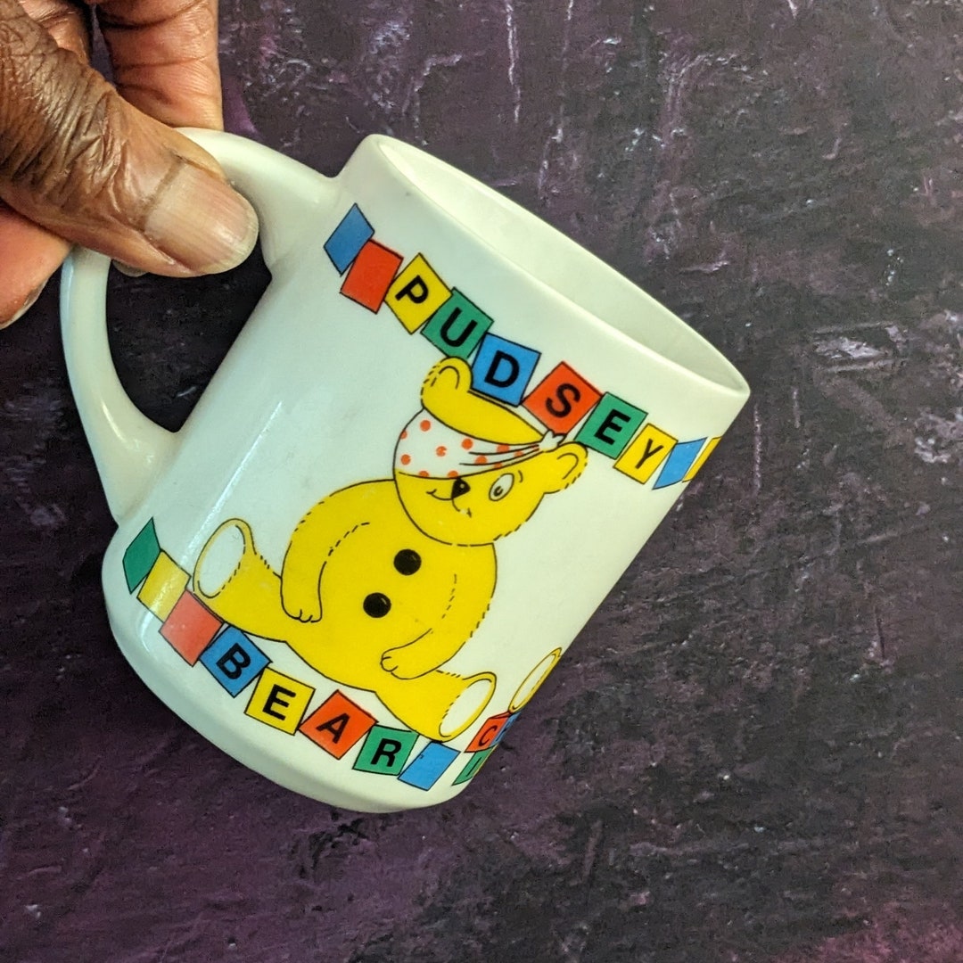 Colourful 80s Pudsey Bear Mug for BBC Children in Need Charity ...