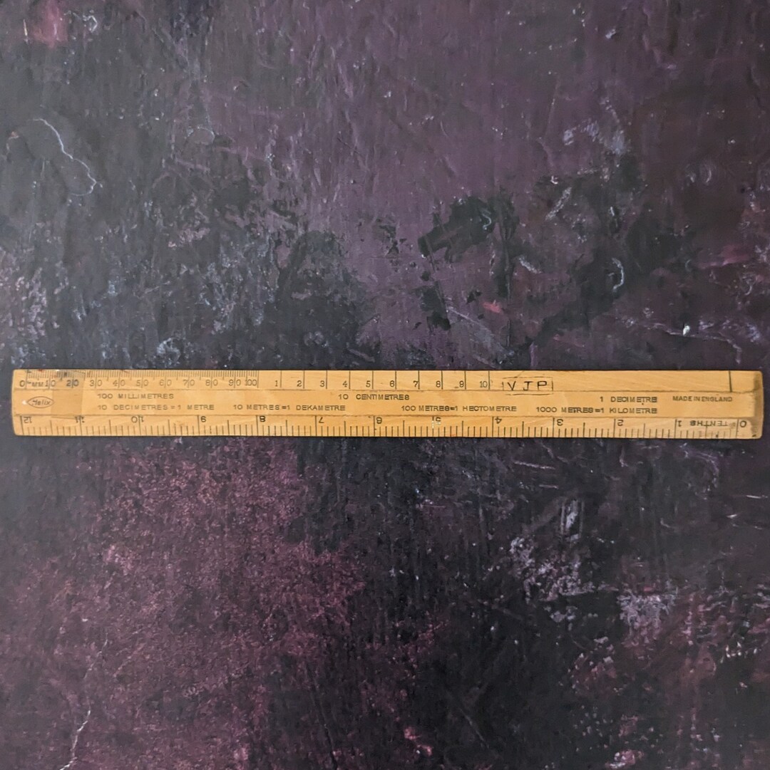 Vintage Helix Wooden Ruler 70s 12 Inch - Etsy
