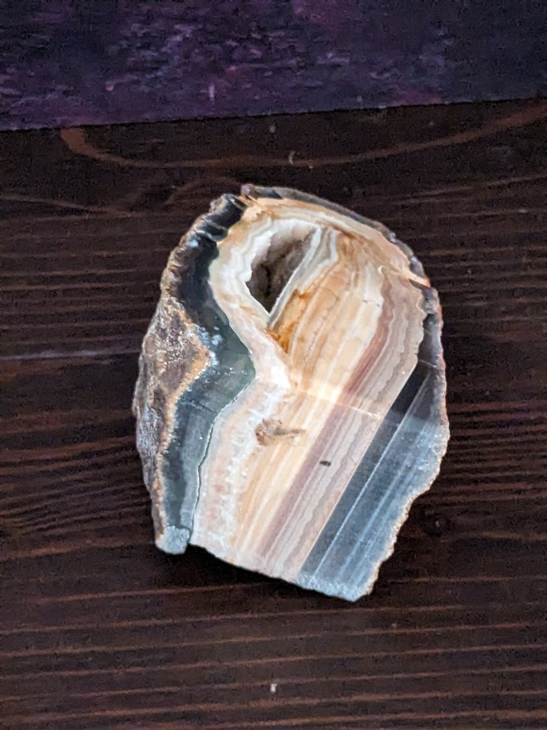 Vintage Brown Agate Variegated Stone Block Natural Chrystal - Etsy