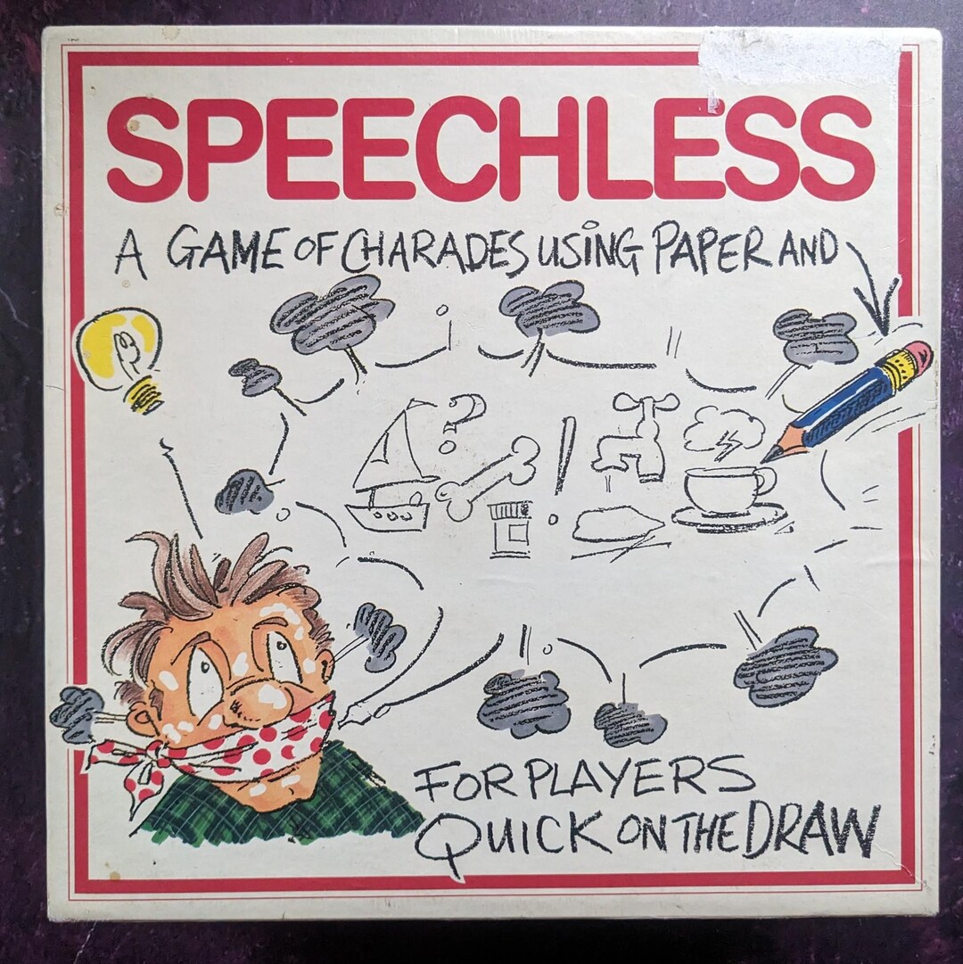 Vintage Speechless Charades Game: Buffalo Games Quick Draw, 1985 - Etsy