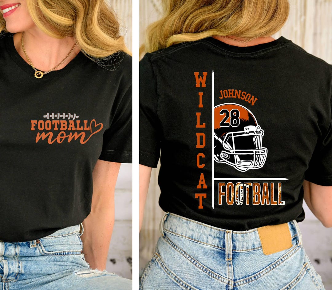Personalized Football Shirts Kids With Name Number,gift for Mom,custom ...