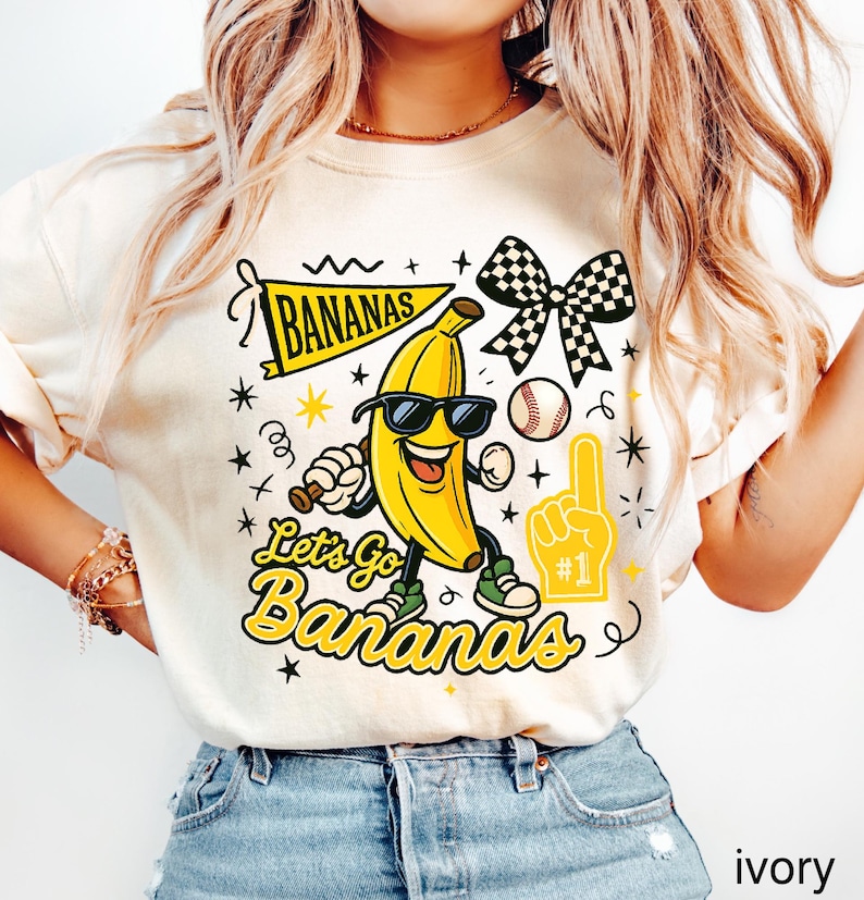 Funny Banana Baseball Comfort Colors© Shirt, Hip Hop Banana Shirt ...