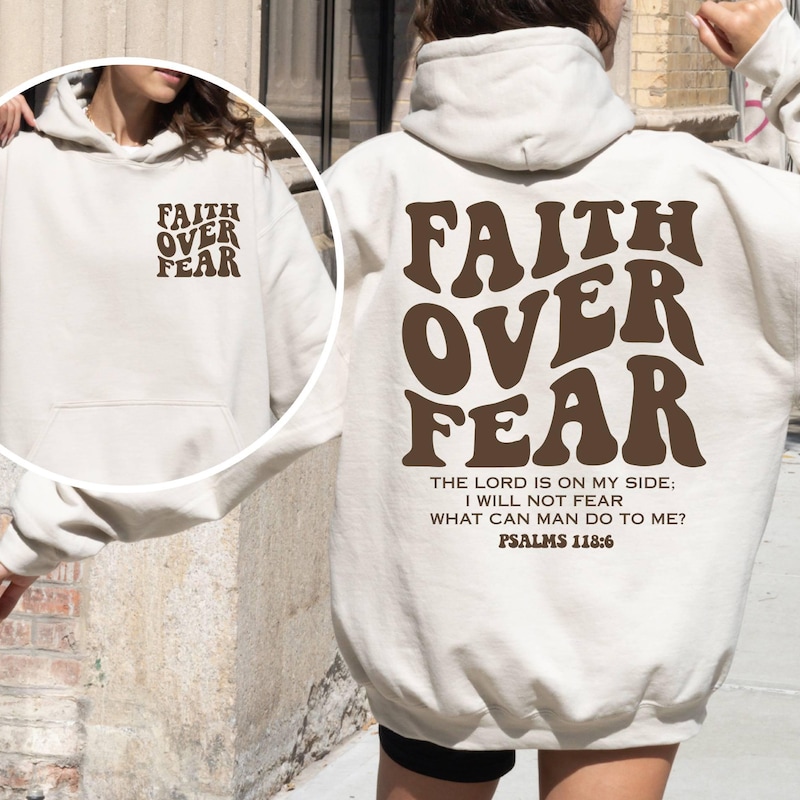 Faith Over Fear Hoodie - Etsy