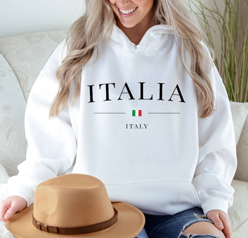 Ital Italia Hoodie Gift for Friend,italia Flag Hoodie,gift for Her ...
