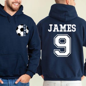 Personalized Soccer Hoodie, Custom Soccer Name Number Hoodie,soccer Mom ...