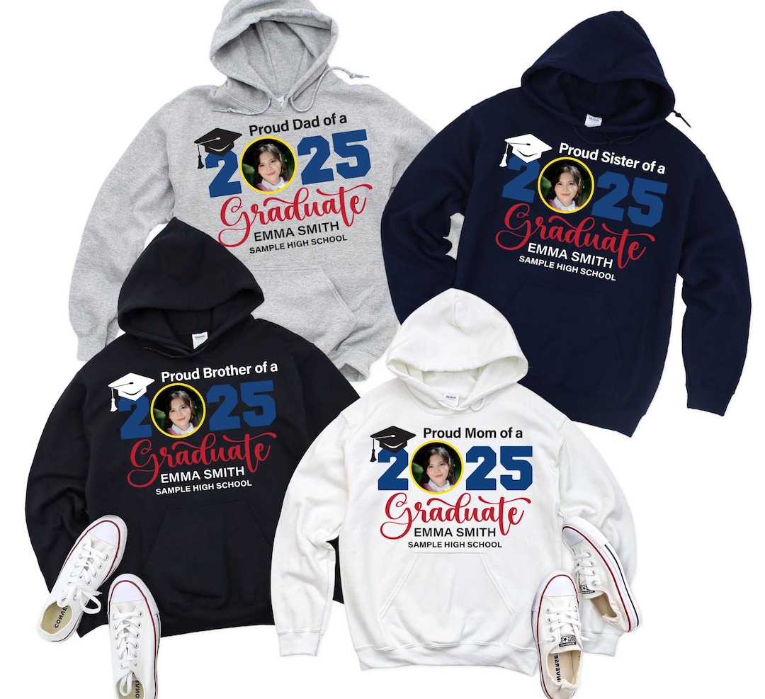Custom 2025 Graduation Family Hoodie, Personalized Graduate Gift - Etsy