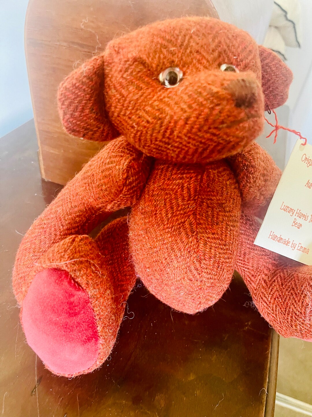 Aurelia, Unique British Harris Tweed Bear - Etsy