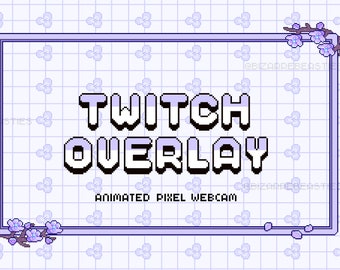 Cute Animated Webcam Overlay 8bit Pixel Art All-in-one GIF | Etsy