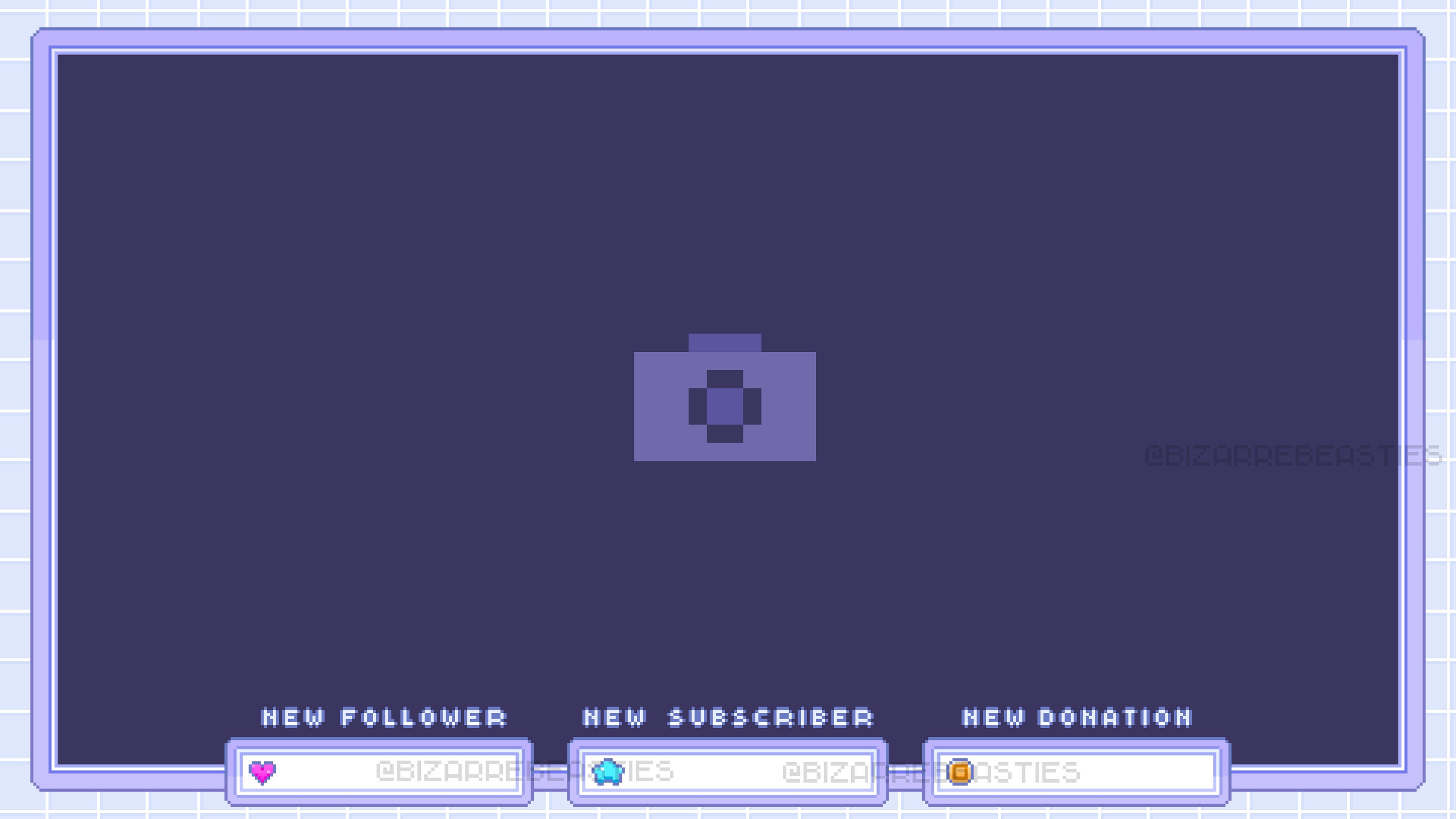 Cute Pixel Art Animated Stream Overlay Pack: Simple, Twitch , Chat ...