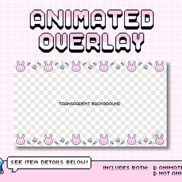 Kawaii Pixel Borders Twitch - Etsy
