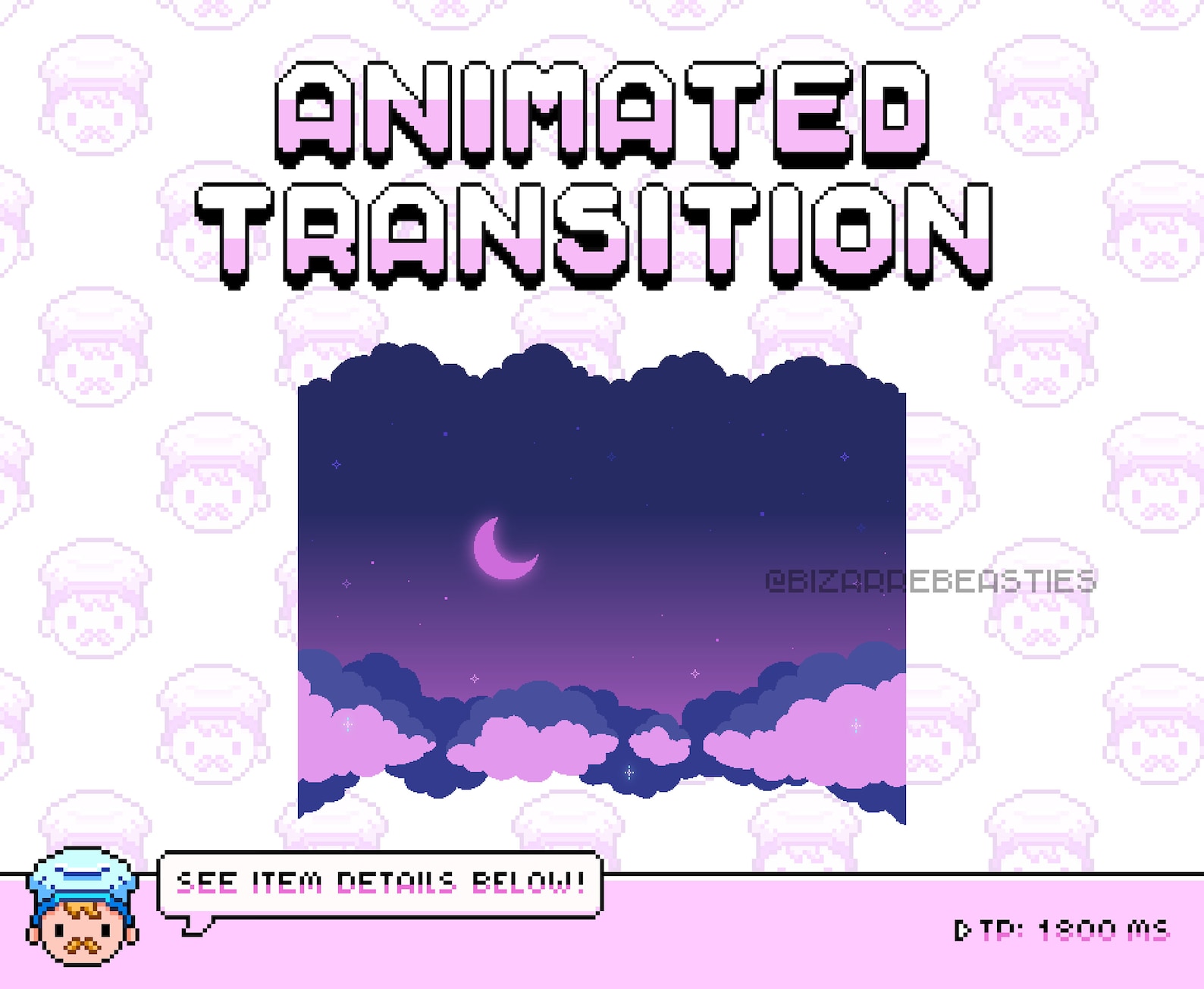 Cute Animated Twitch Stinger Transition ~ Animated Stream Transitions ...
