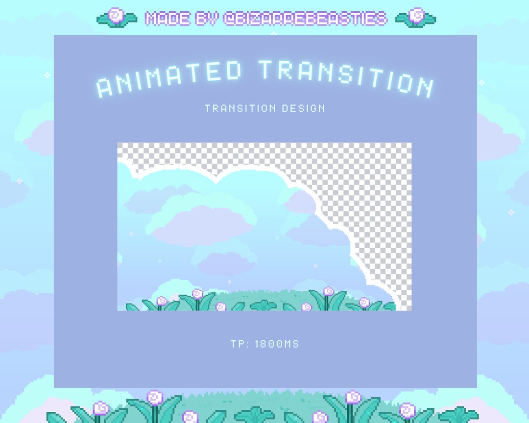 Cute Animated Twitch Stinger Transition ~ Animated Stream Transitions ...